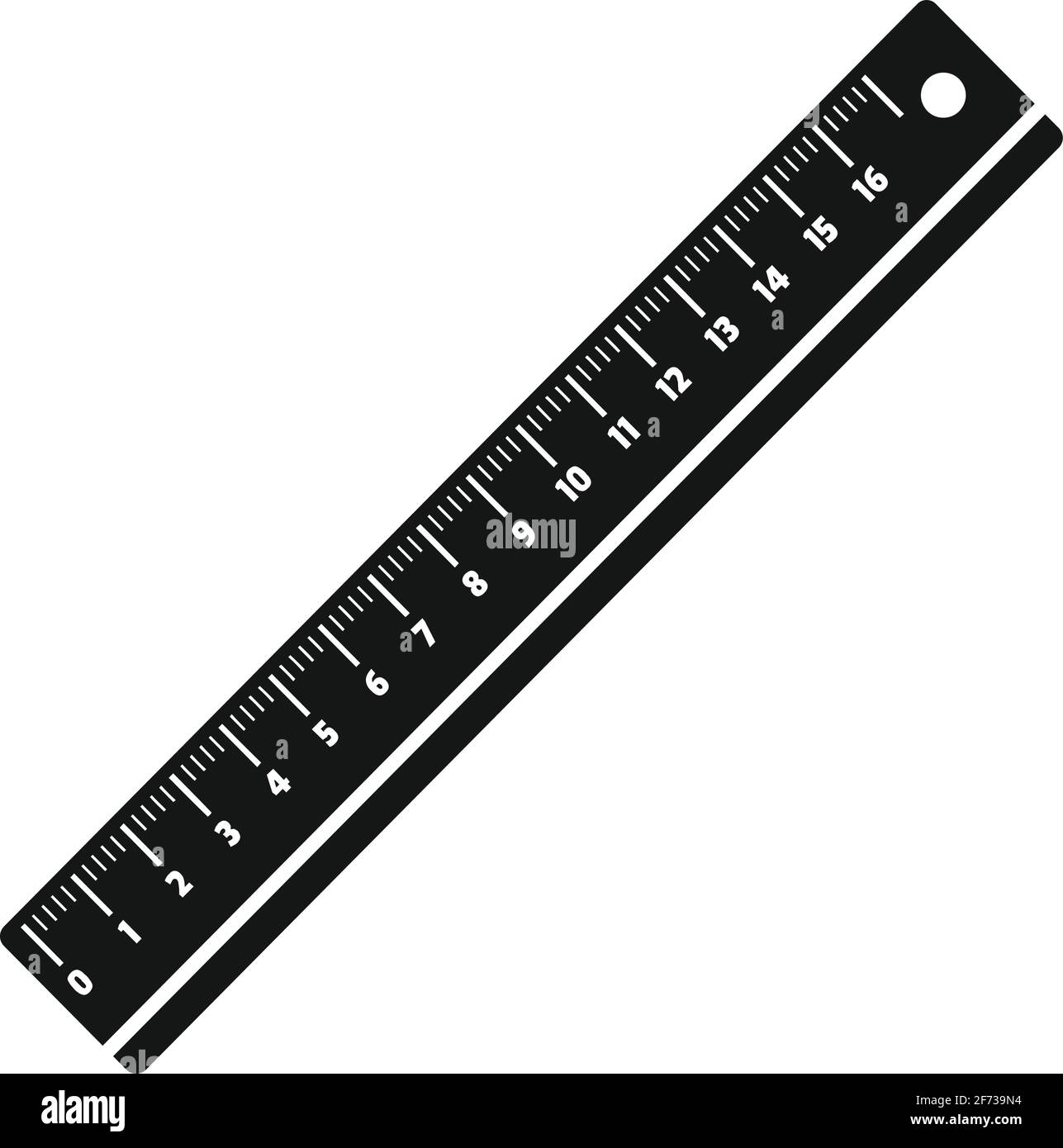 Plastic ruler icon, simple style Stock Vector Image & Art - Alamy