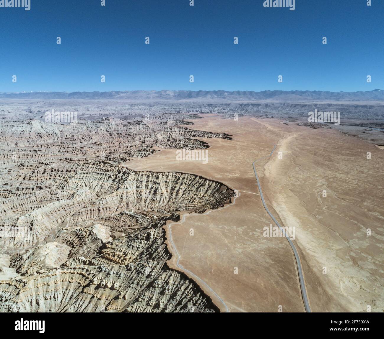 Aerial photography of Zanda soil forest natural scenery Stock Photo - Alamy