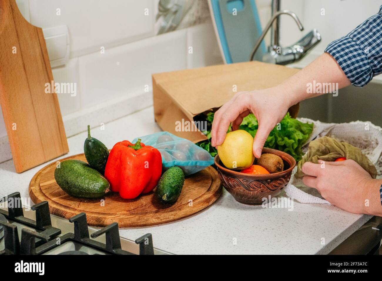 Food shopping, food e-commerce, home cooking, online grocery, supply ...