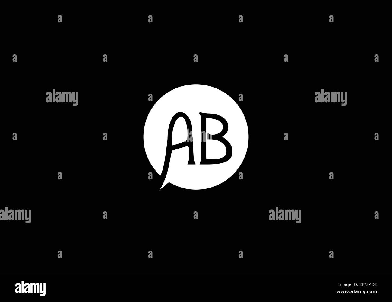 Initial Monogram Letter AB Logo Design Vector Template Stock Vector ...