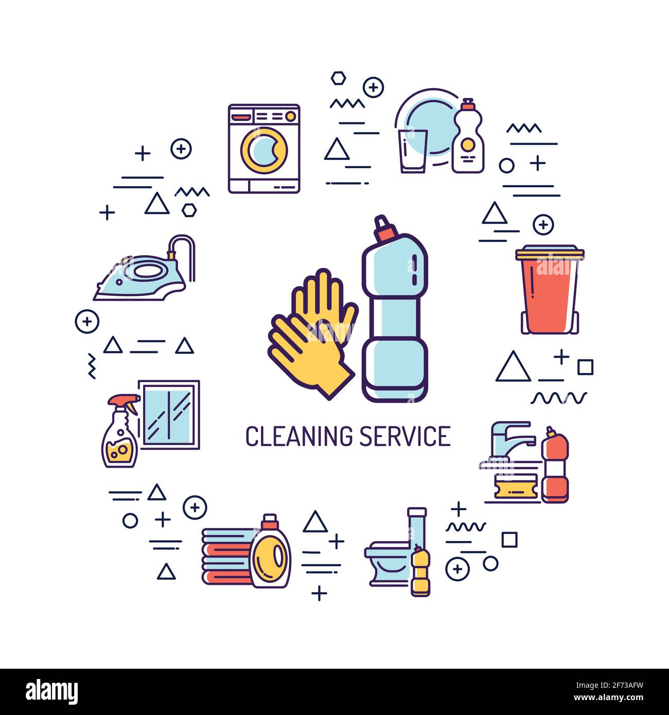 Cardiology web banner. Infographics with linear icons on white ...