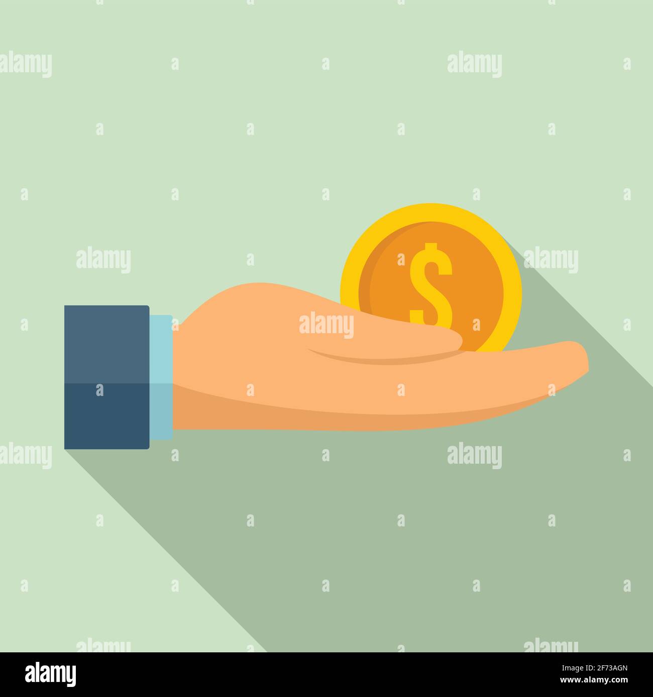 Hand bribery banknote icon Stock Vector Images - Alamy
