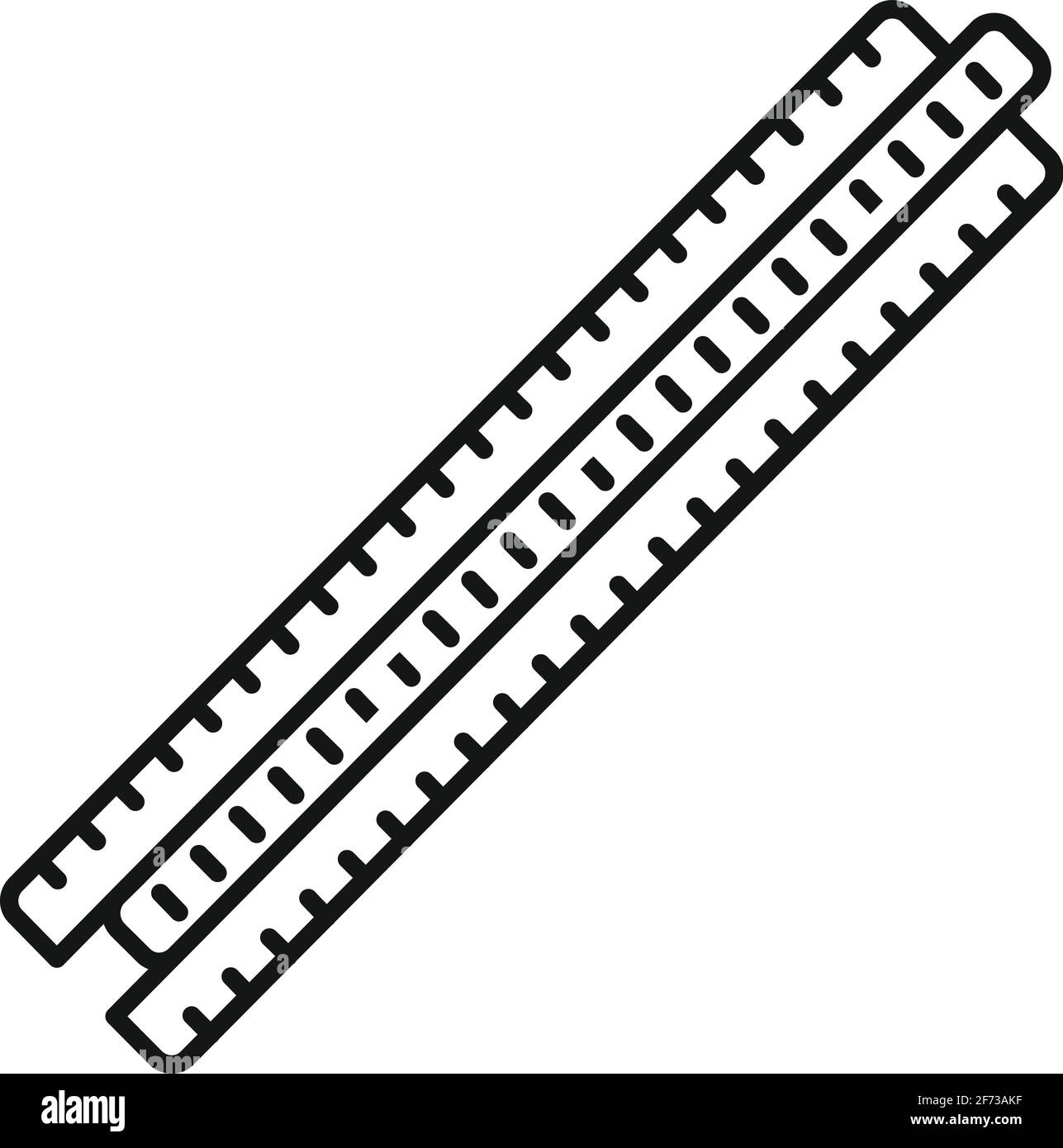 Ruler icon, outline style Stock Vector Image & Art - Alamy