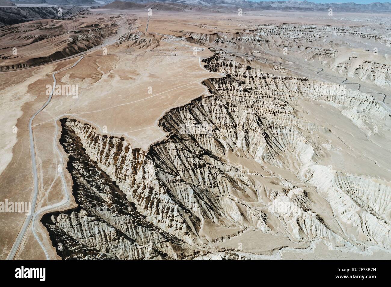 Aerial photography of Zanda soil forest natural scenery Stock Photo - Alamy
