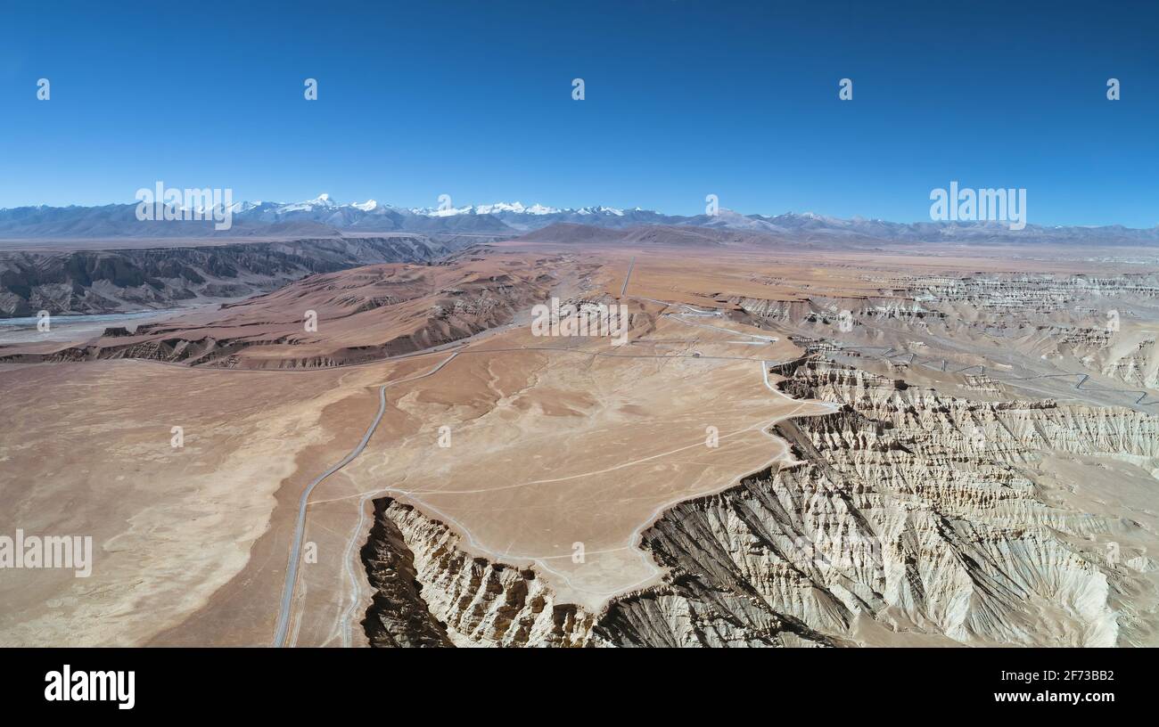 Aerial photography of Zanda soil forest natural scenery Stock Photo - Alamy