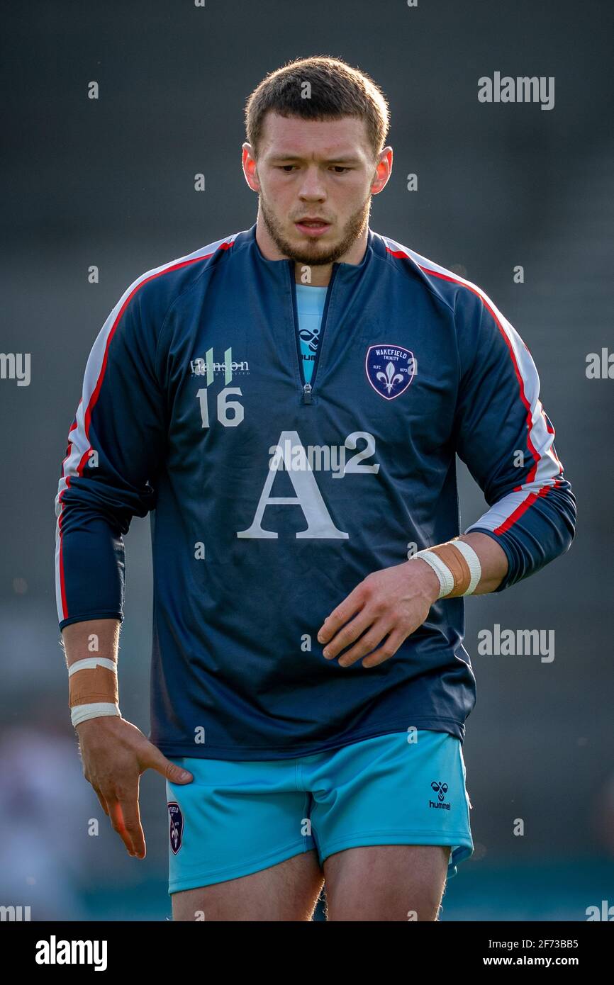 Wigan Warriors vs Wakefield Trinity Wakefield Trinity's James Batchelor ...