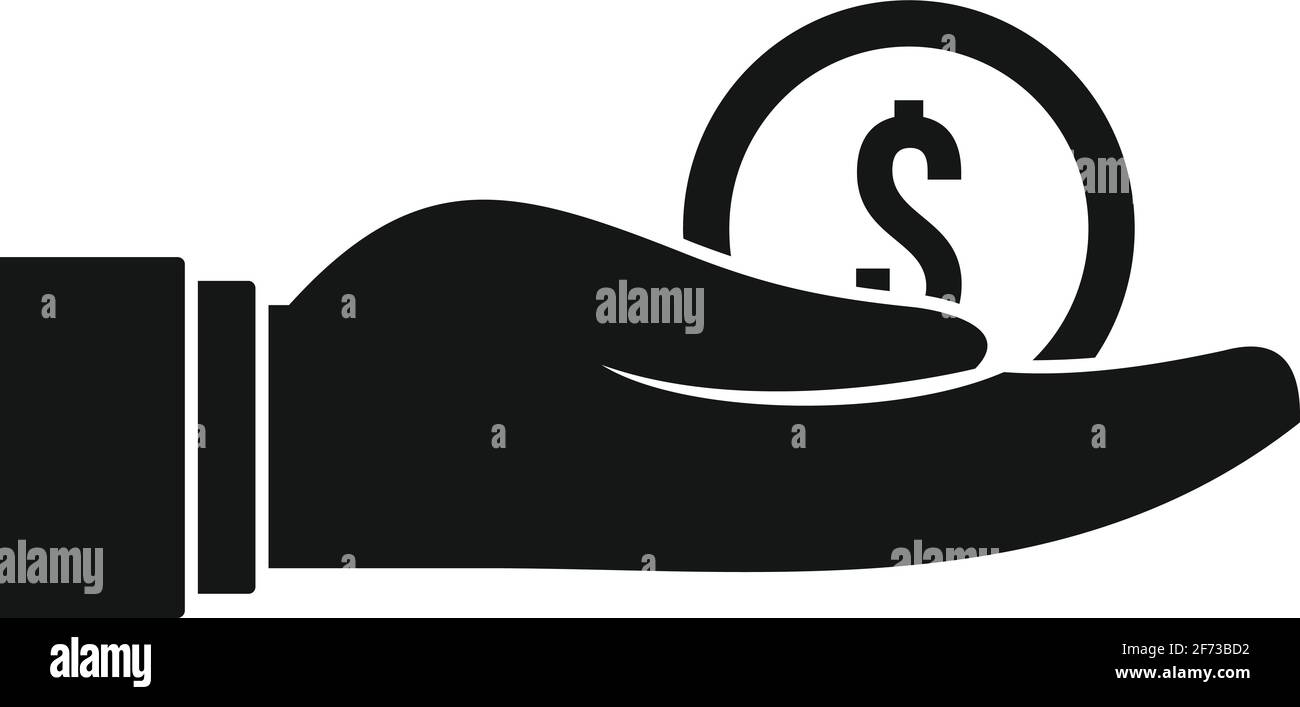 Hand coin bribery icon, simple style Stock Vector Image & Art - Alamy