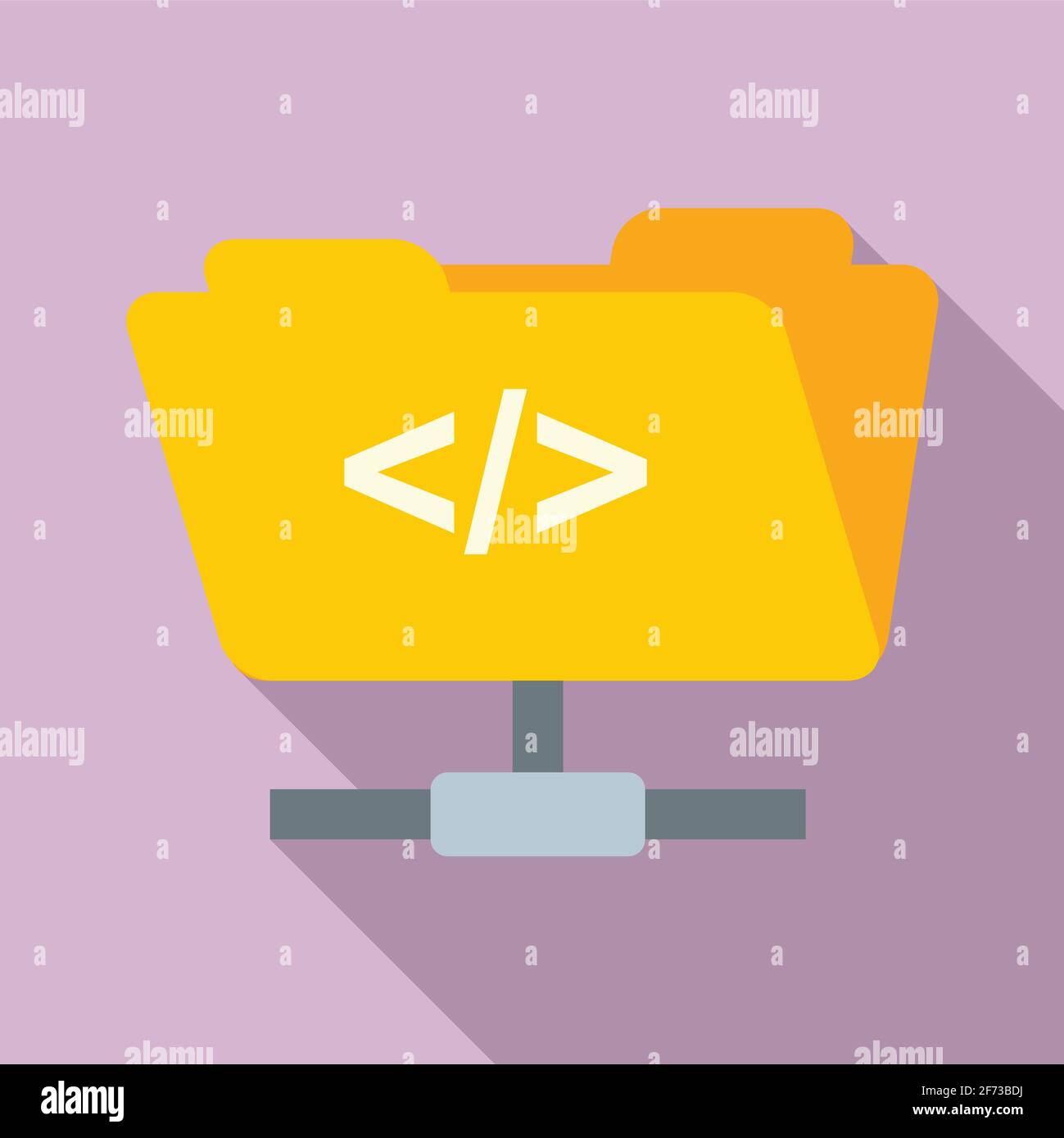 Network folder icon, flat style Stock Vector Image & Art - Alamy