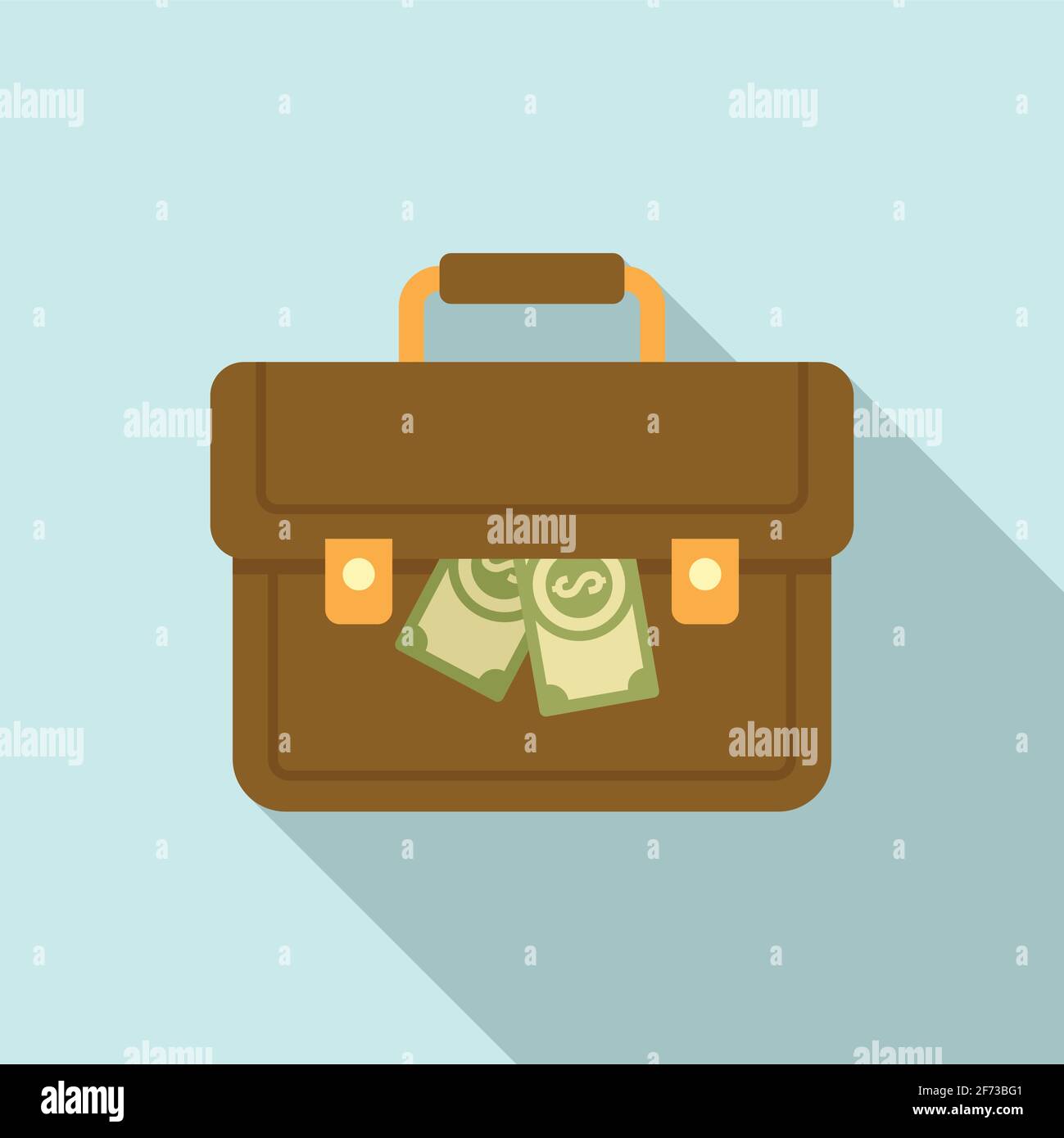 Briefcase money bribery icon, flat style Stock Vector Image & Art - Alamy