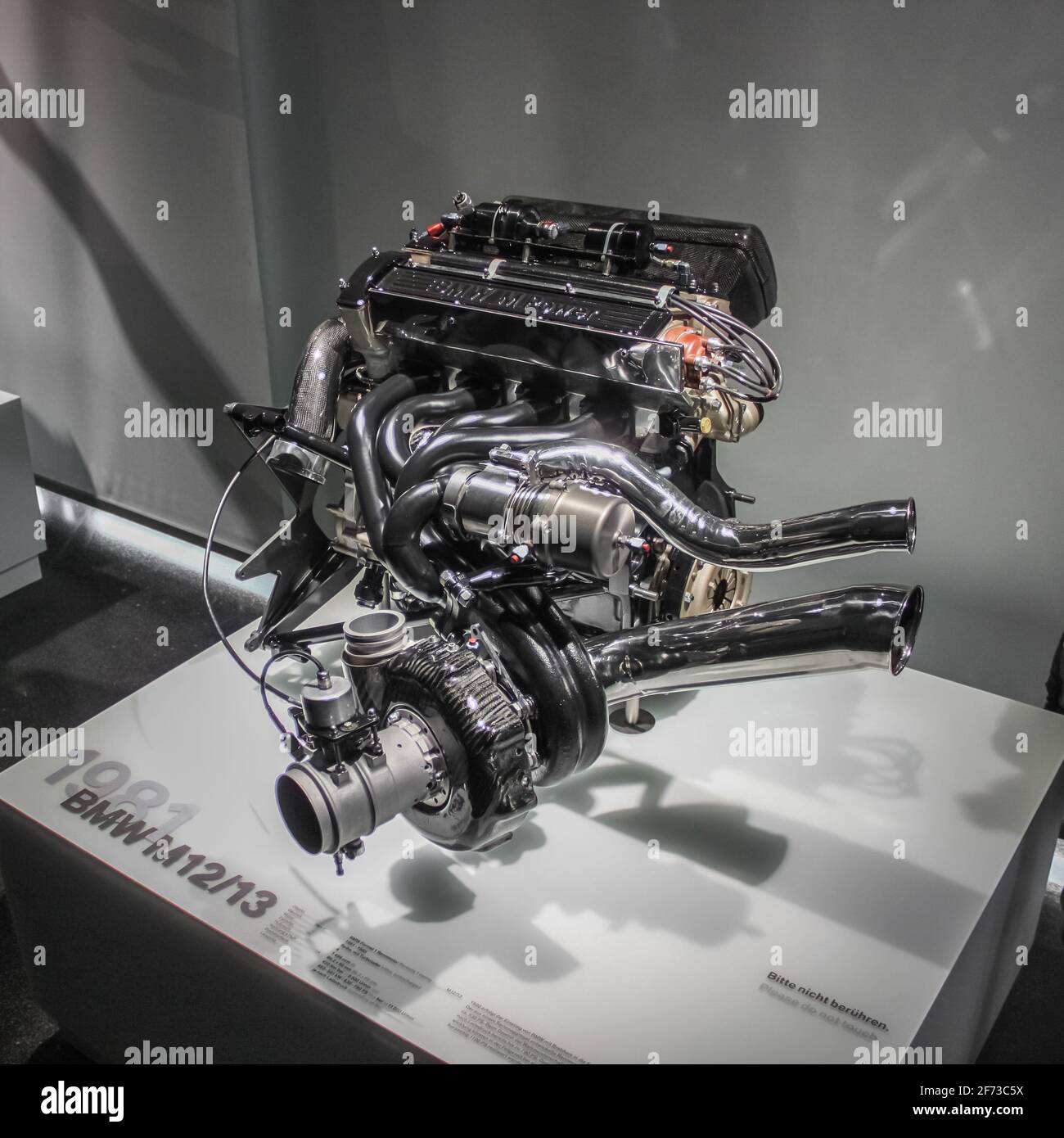 Germany, Munich - April 27, 2011: BMW M12 / 13 engine for Formula 1 ...