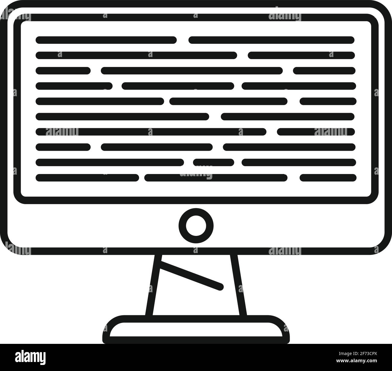 Testing Software Performance Icon Outline Style Stock Vector Image