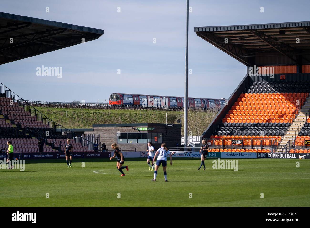 London, UK. 04th Apr, 2021. A genera view of the Barclays FA Womens ...