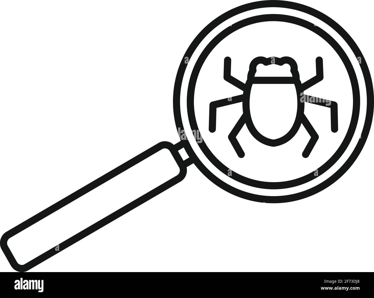 Search software bug icon, outline style Stock Vector Image & Art - Alamy