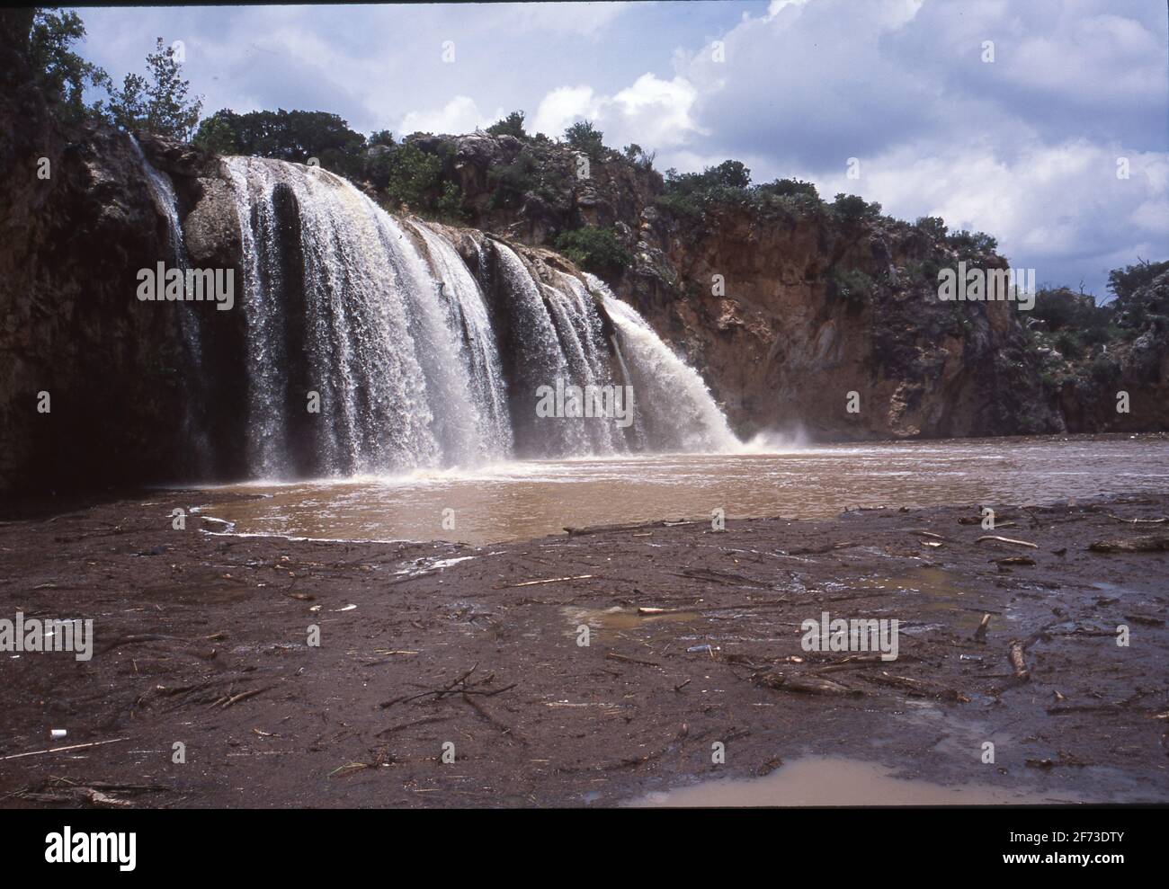 Rain-swollen Fall Creek Falls flows into Lake Buchanan after heavy ...