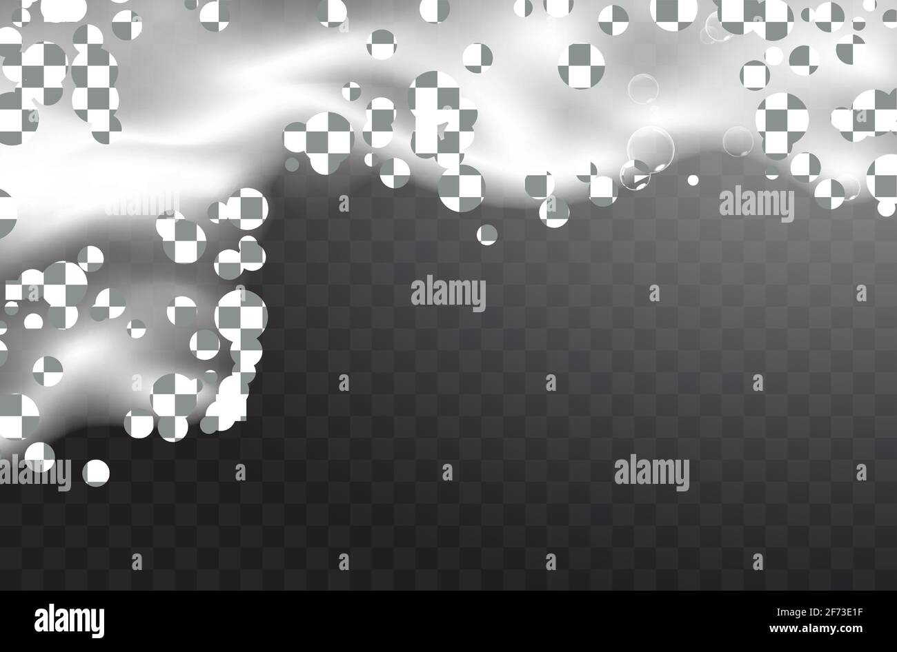 Realistic background with Soap foam. Bath laundry white bubbles ...