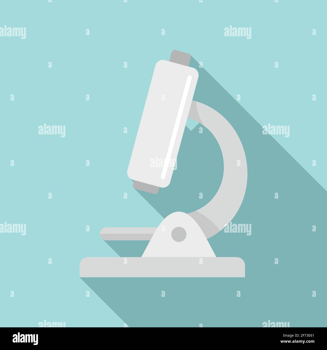 Biophysics microscope icon, flat style Stock Vector Image & Art - Alamy