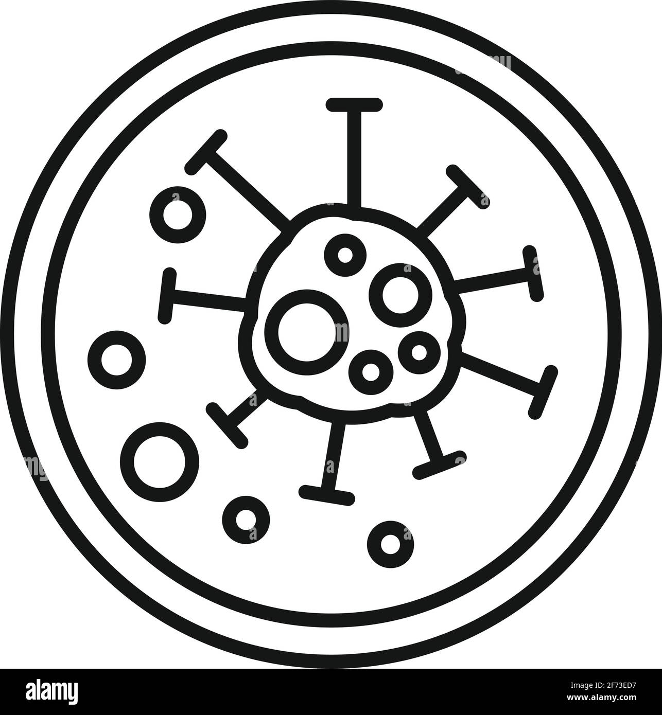 Biophysics virus icon, outline style Stock Vector Image & Art - Alamy