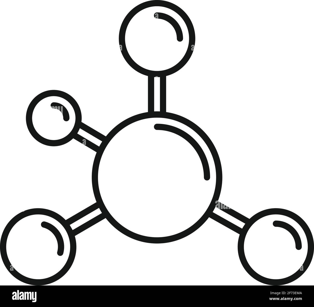 Biophysics molecule icon, outline style Stock Vector Image & Art - Alamy