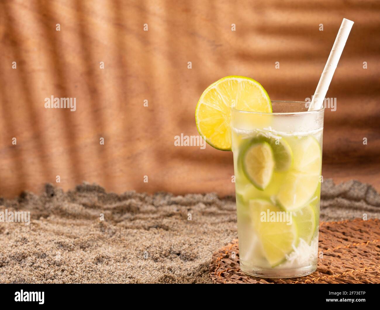 Delicious coconut lemonade - Citrus × limon Stock Photo - Alamy