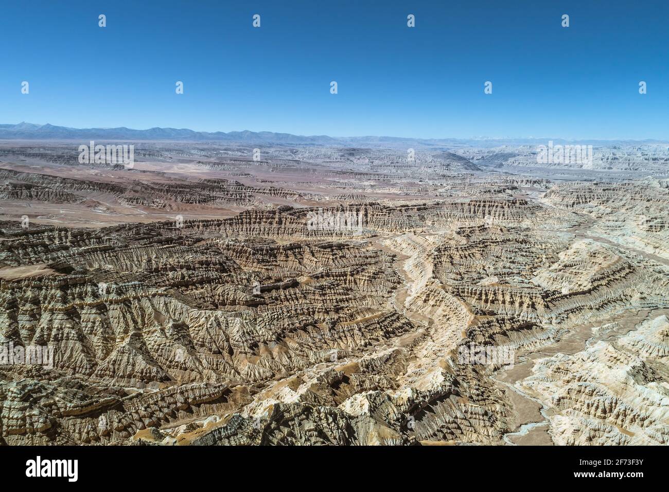 Aerial photography of Zanda soil forest natural scenery Stock Photo - Alamy