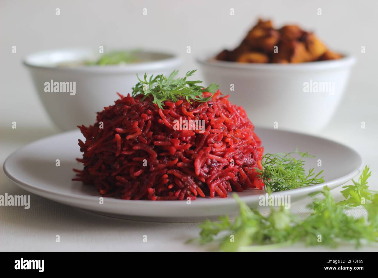 Beetroot pulao, a one pot rice preparation with basmati rice, beetroot ...