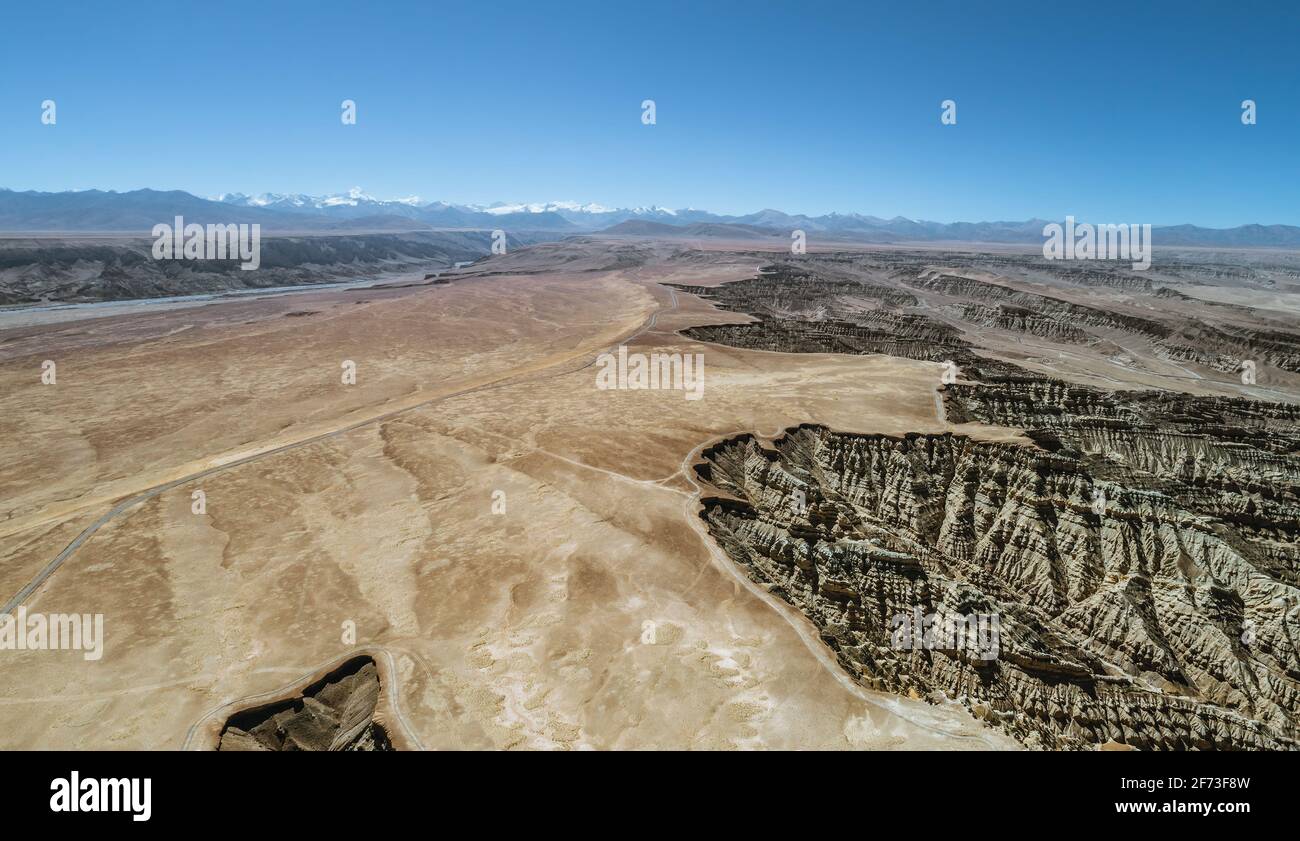Aerial photography of Zanda soil forest natural scenery Stock Photo - Alamy