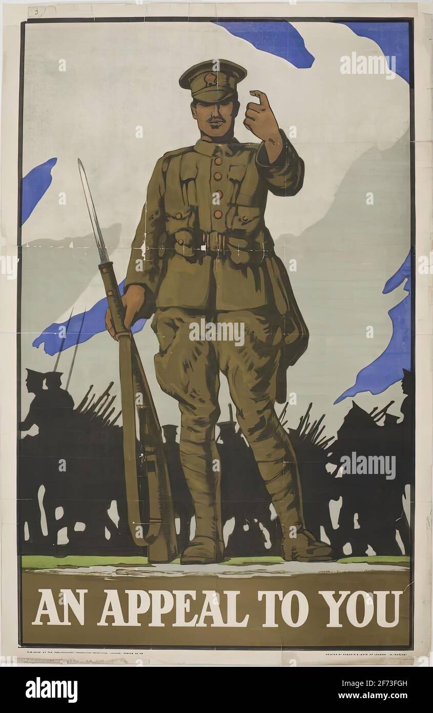 Vintage ww1 propaganda poster hi-res stock photography and images - Alamy