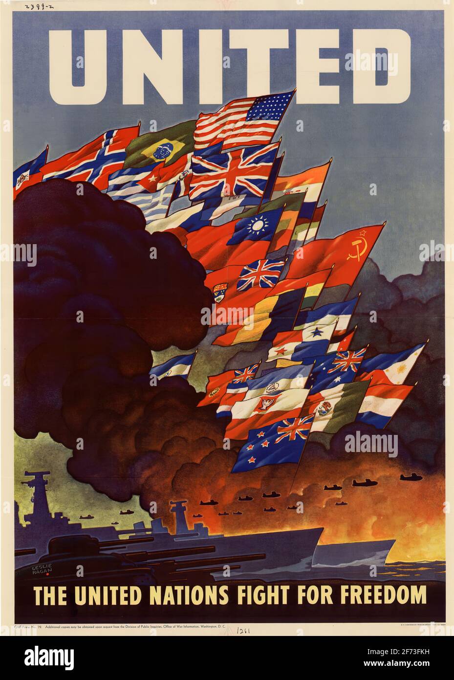 A vintage WW2 recruitment poster for the United Nations Stock Photo - Alamy