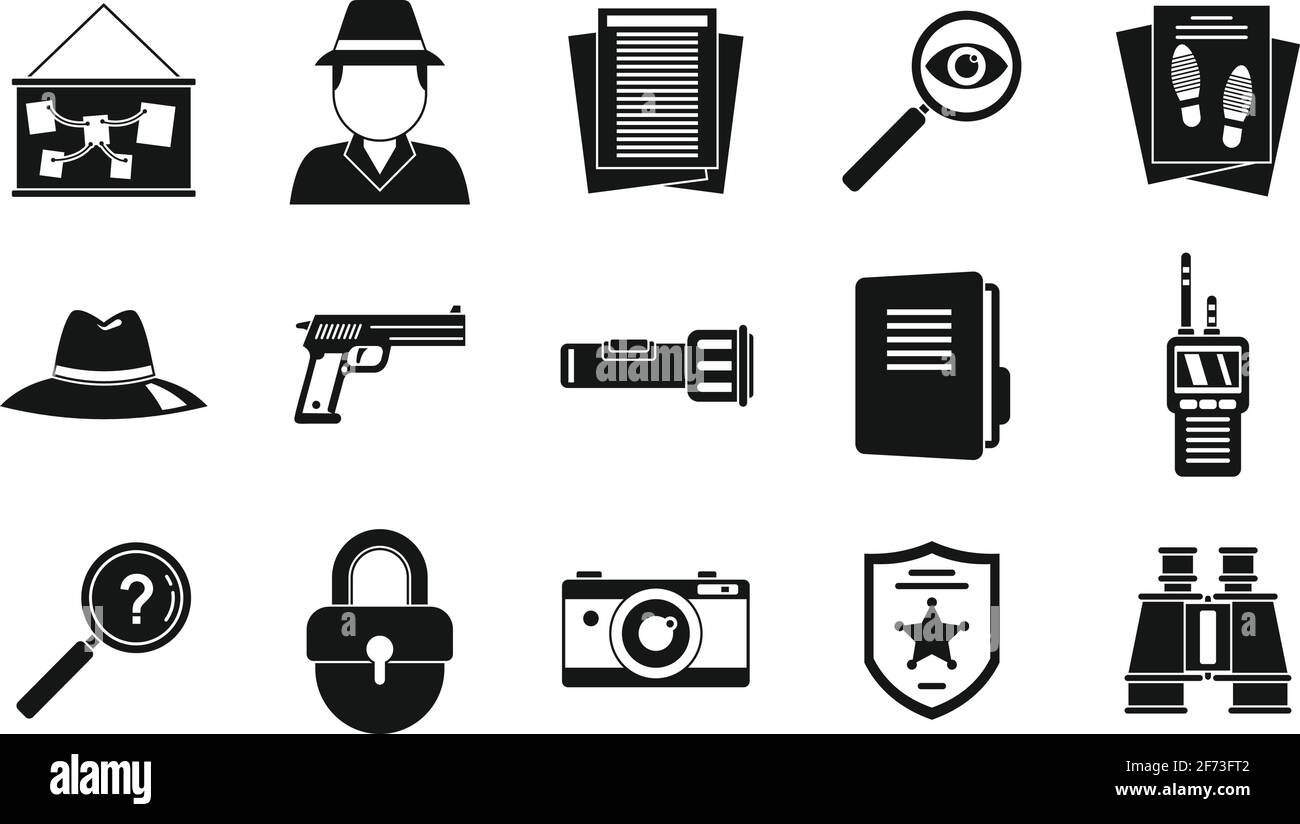 Crime research Stock Vector Images - Alamy