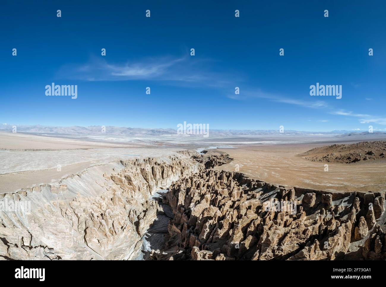 natural scenery of the eroded landscape and rock towers Stock Photo - Alamy