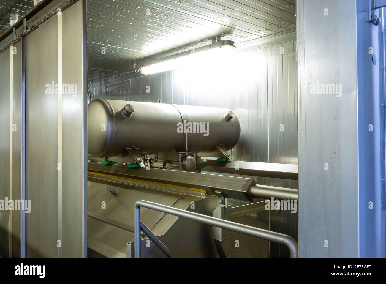 Instant freezing chamber for berries, fruits and vegetables Stock Photo ...