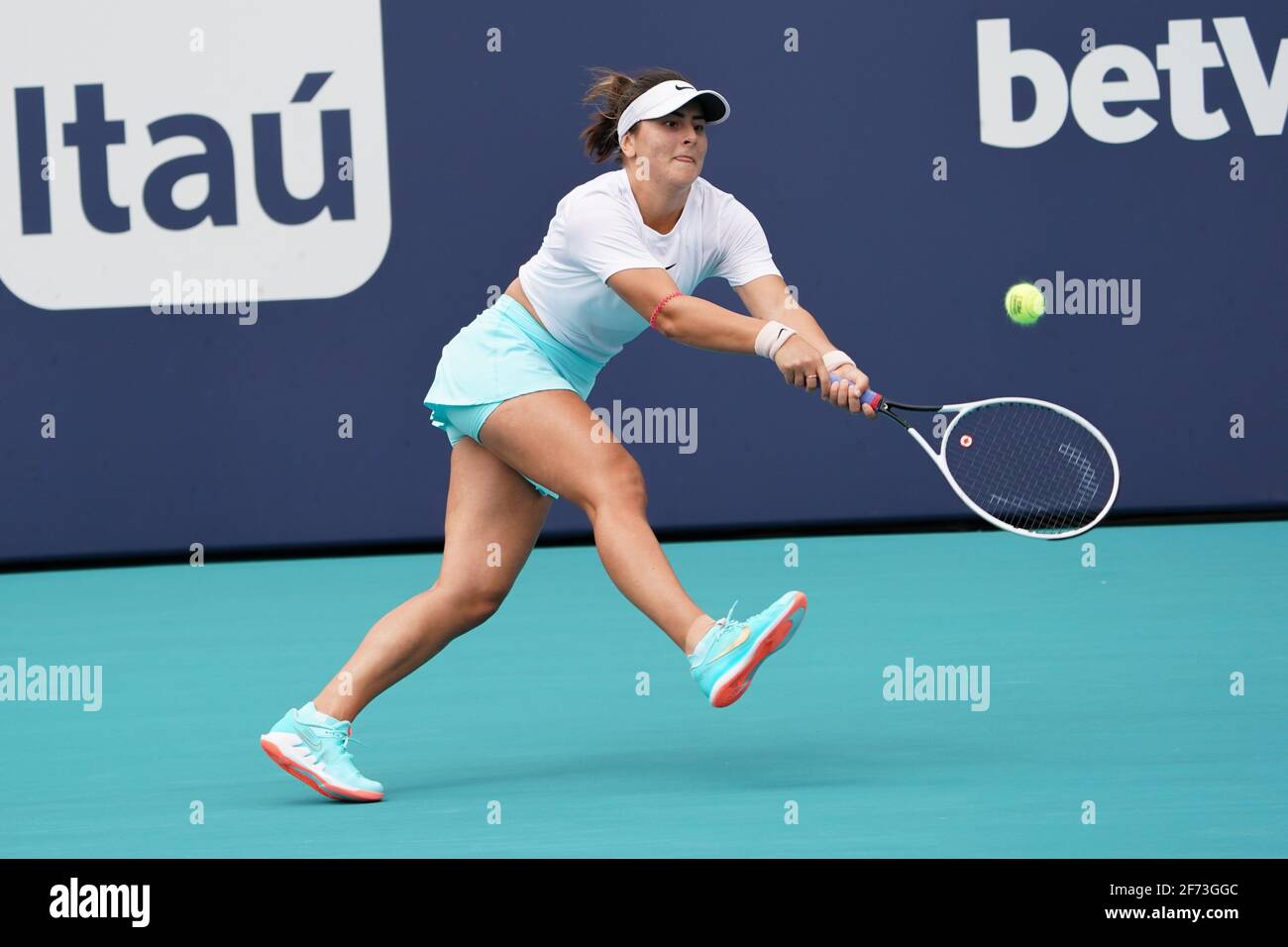 Miami Gardens, Miami, Florida, USA. 3rd Apr, 2021. Bianca Andreescu ...