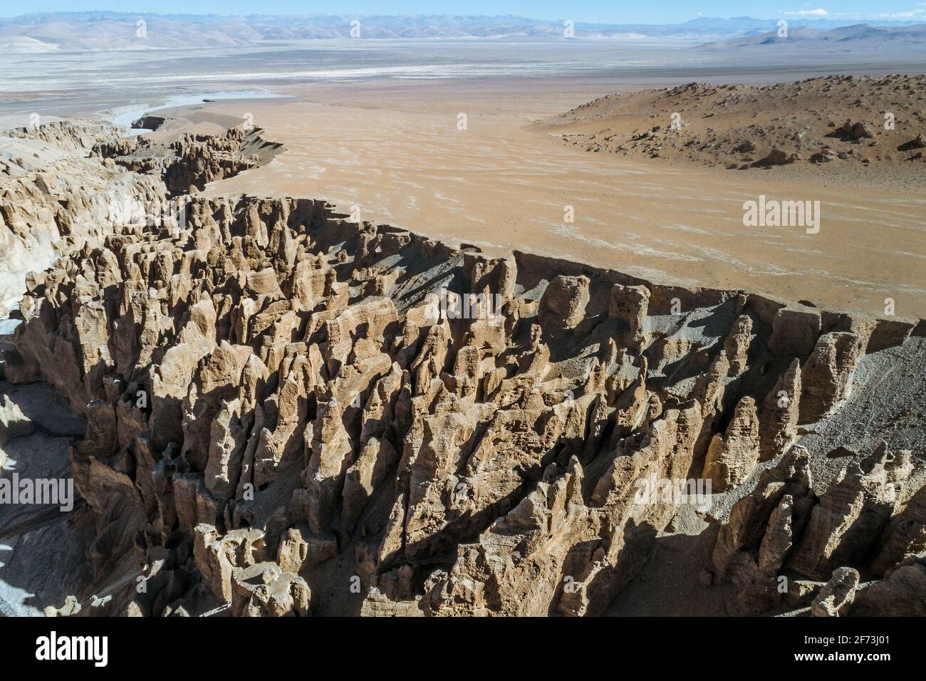 natural scenery of the eroded landscape and rock towers Stock Photo - Alamy