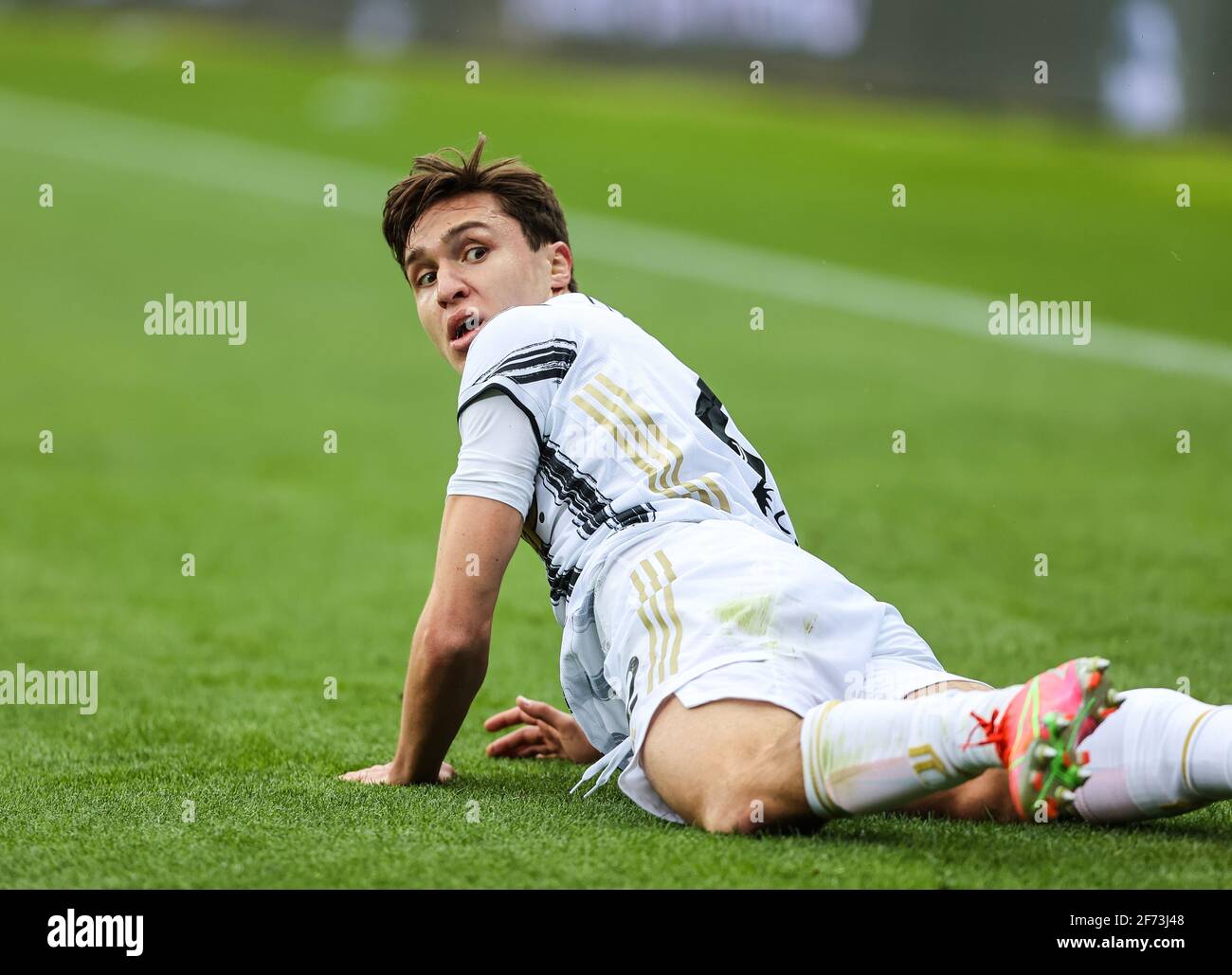 Federico Chiesa of Juventus FC reacts during the 2020/21 Italian Serie ...