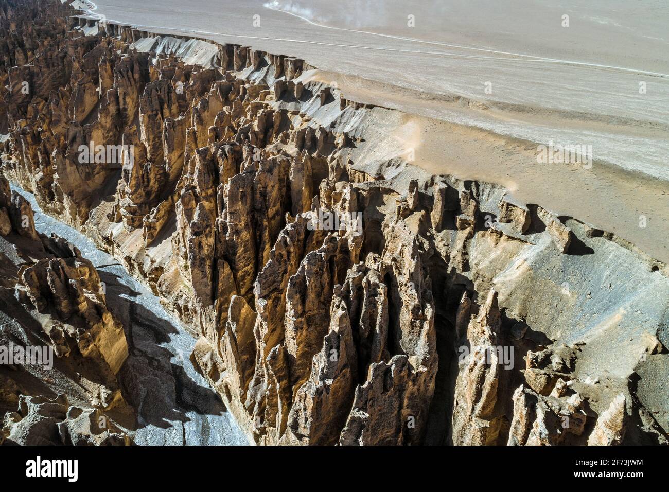 natural scenery of the eroded landscape and rock towers Stock Photo - Alamy