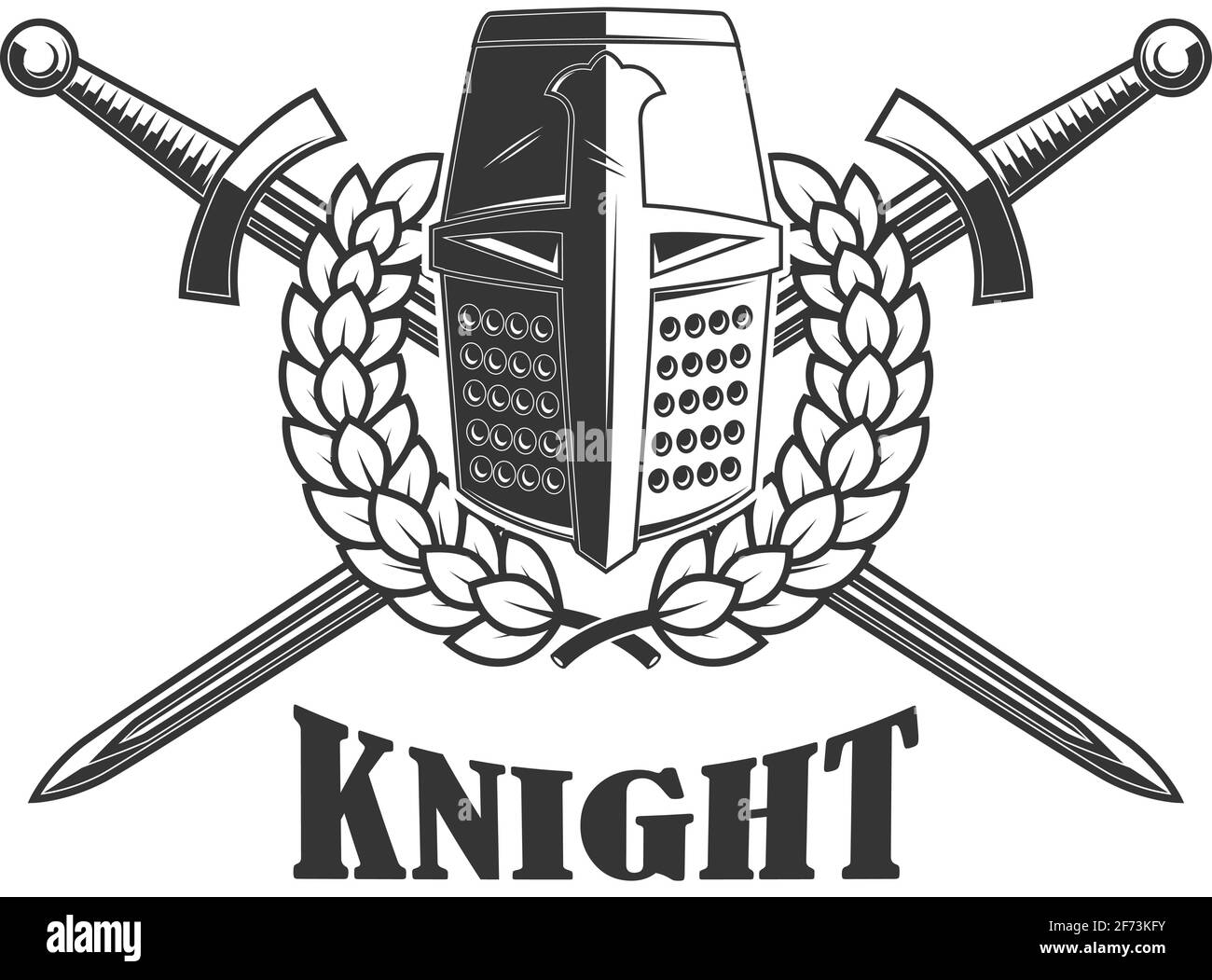 Knights crest Stock Vector Images - Alamy