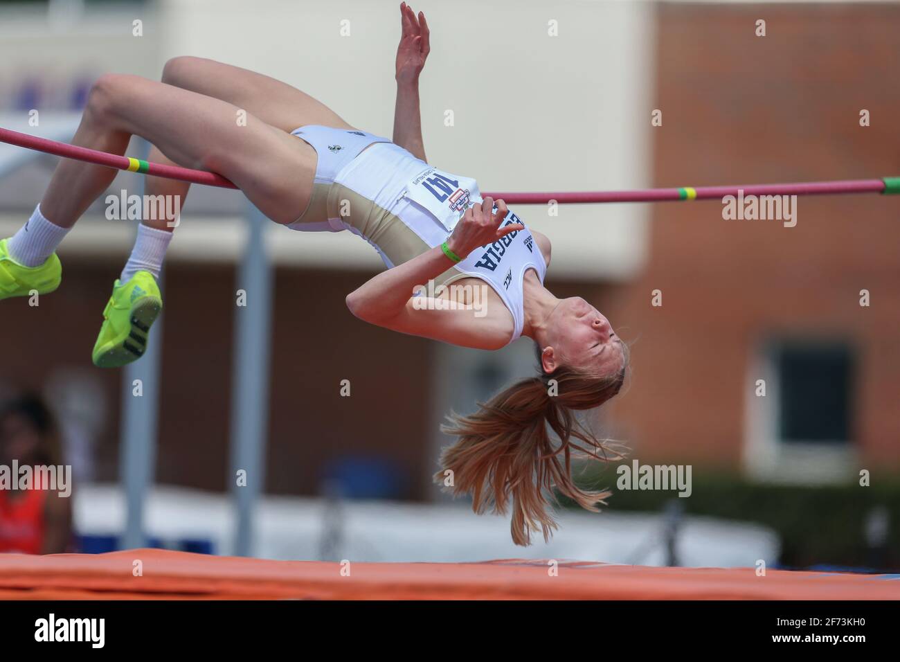 Georgia Tech freshman Carla du Plessis placed sixth in the women's high ...