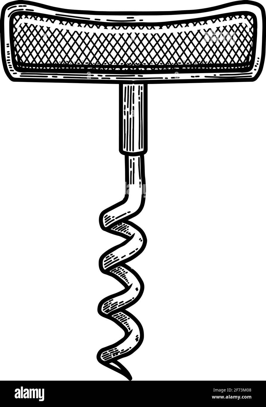 Corkscrew drawing Black and White Stock Photos & Images - Alamy