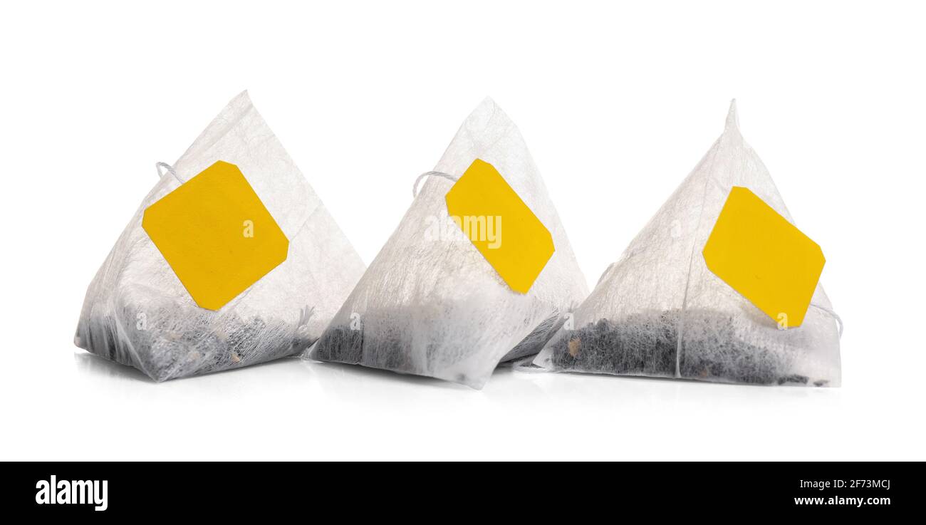 Row of tea bags hi-res stock photography and images - Alamy