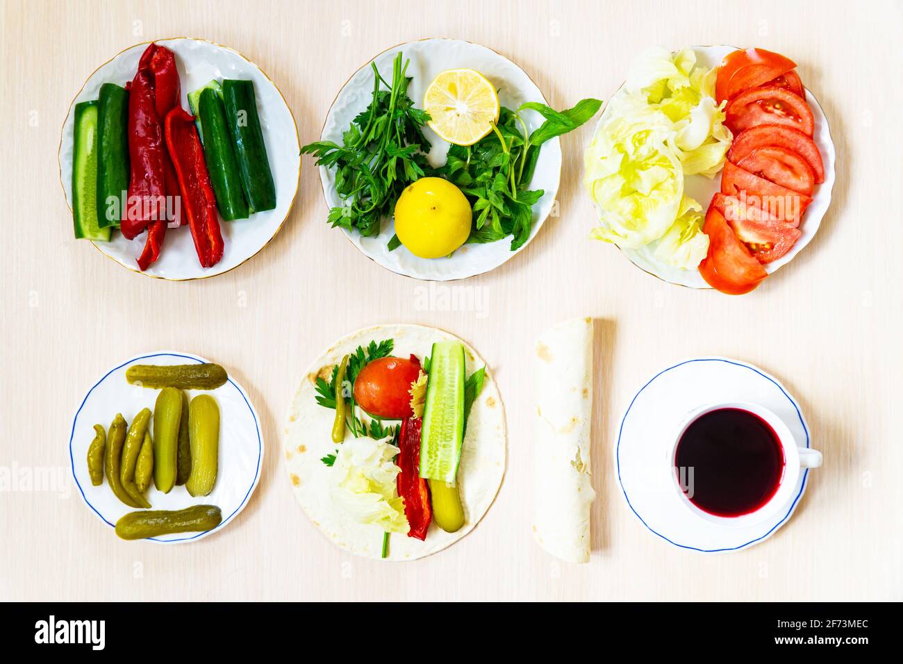 vegan food, healthy eating with different vegetables Stock Photo - Alamy