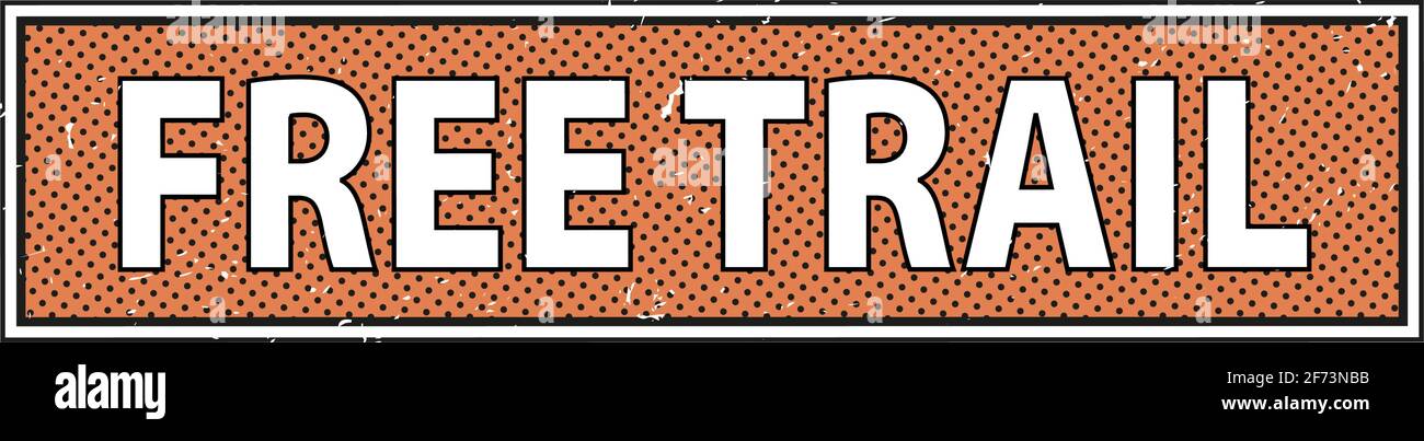 Free trail stamp text on white Background vector illustration Stock ...