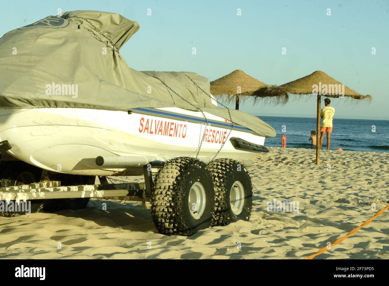 Beach rescue equipment Stock Photo - Alamy