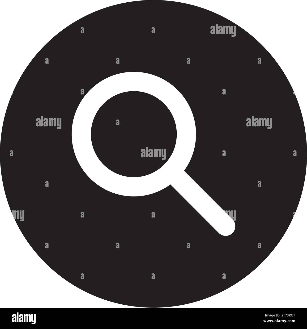 Magnifier icon vector search symbol for user interface in a flat color ...