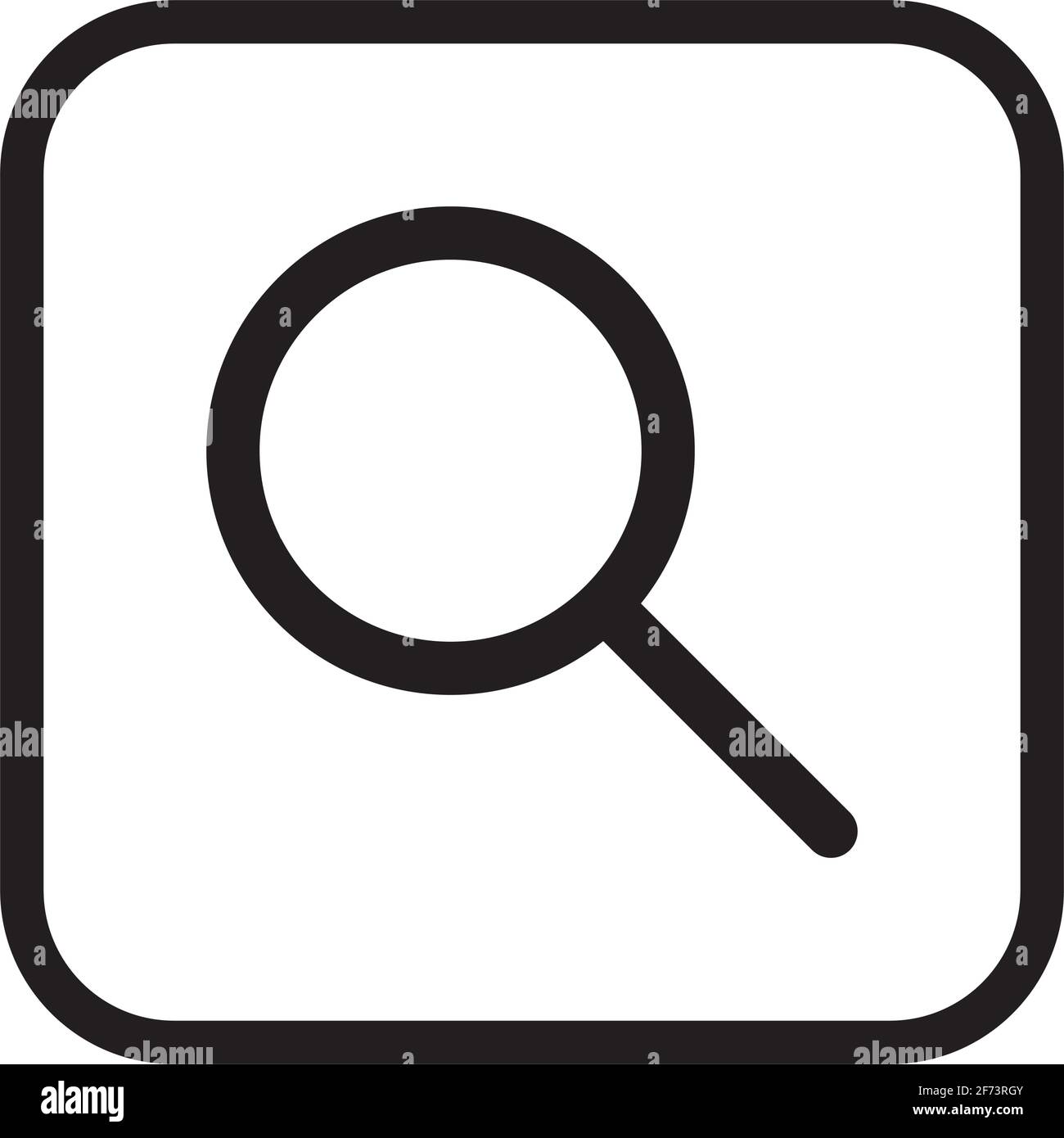 Magnifying glass icon vector search symbol for user interface in a flat ...