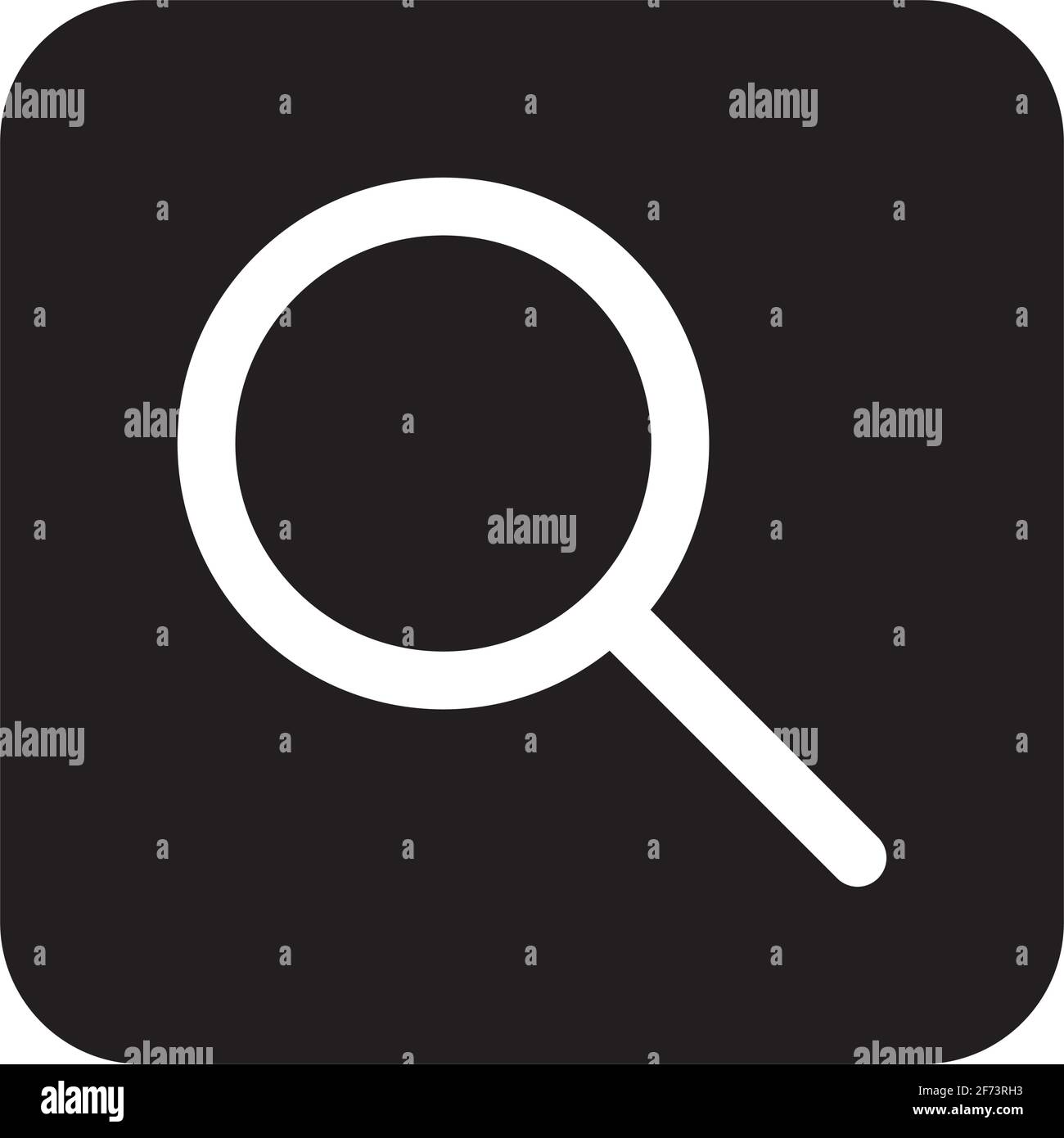 Magnifier icon vector search symbol for user interface in a flat color ...