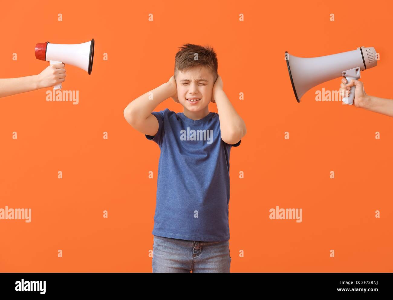 Boy child shouting loud noise hi-res stock photography and images - Alamy