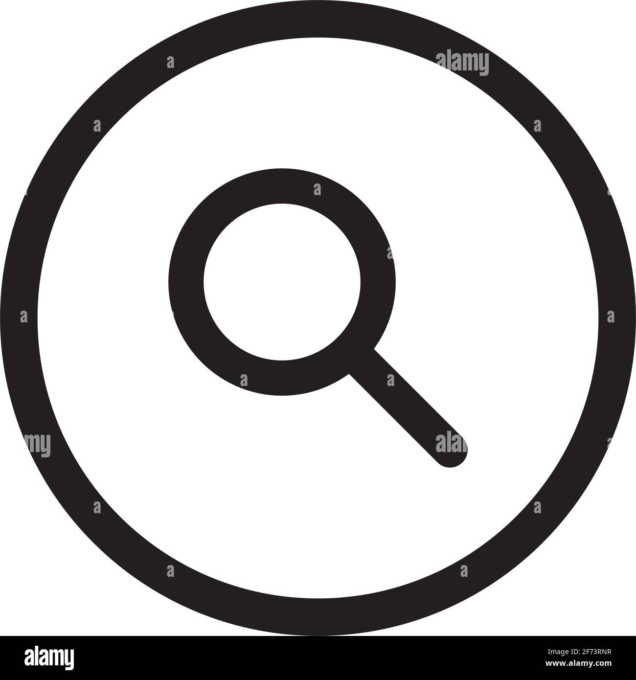 Magnifying glass icon vector search symbol for user interface in a flat ...