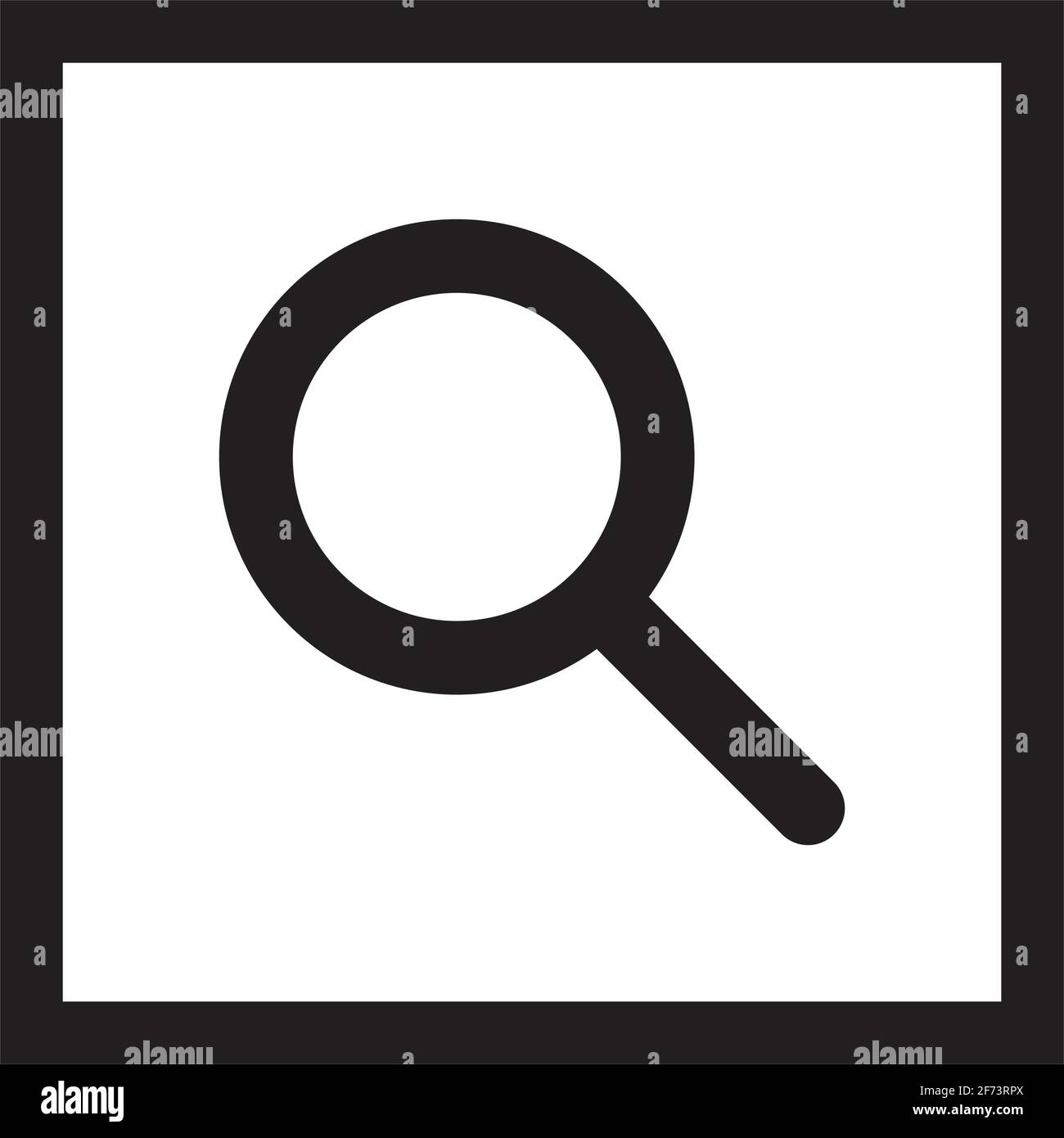 Find icon vector magnifying glass search symbol for user interface in a ...