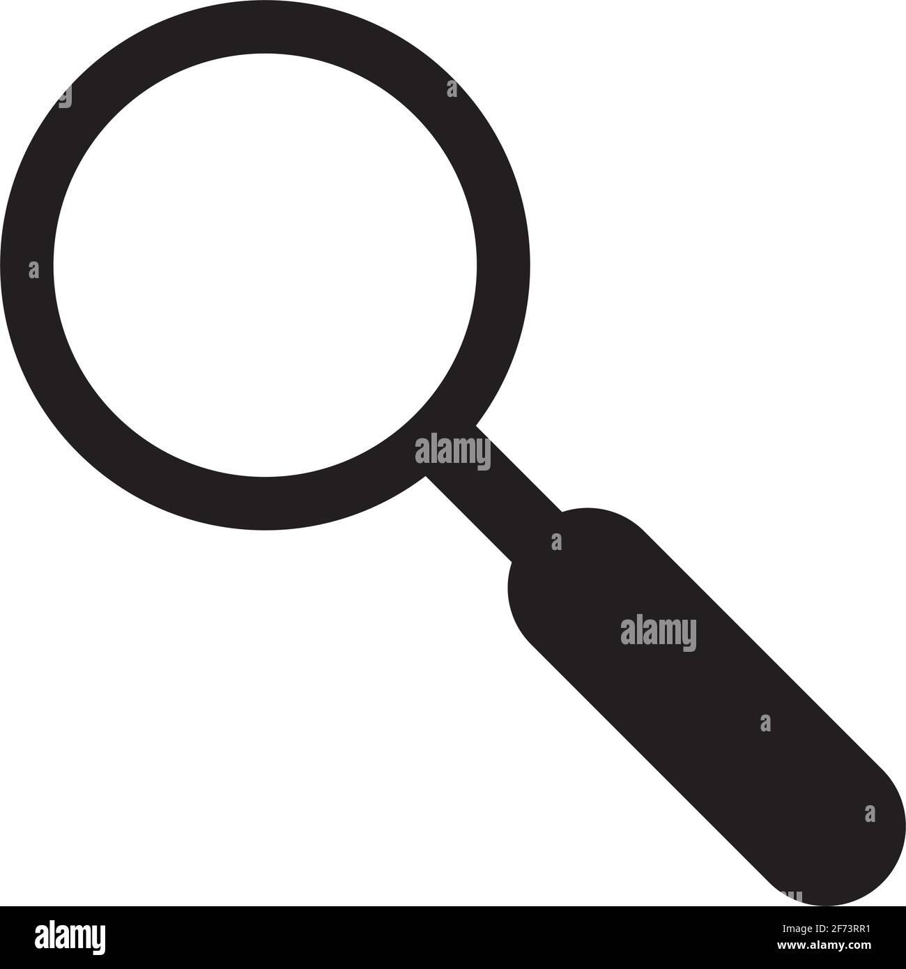 Magnifier icon vector search symbol for user interface in a flat color ...