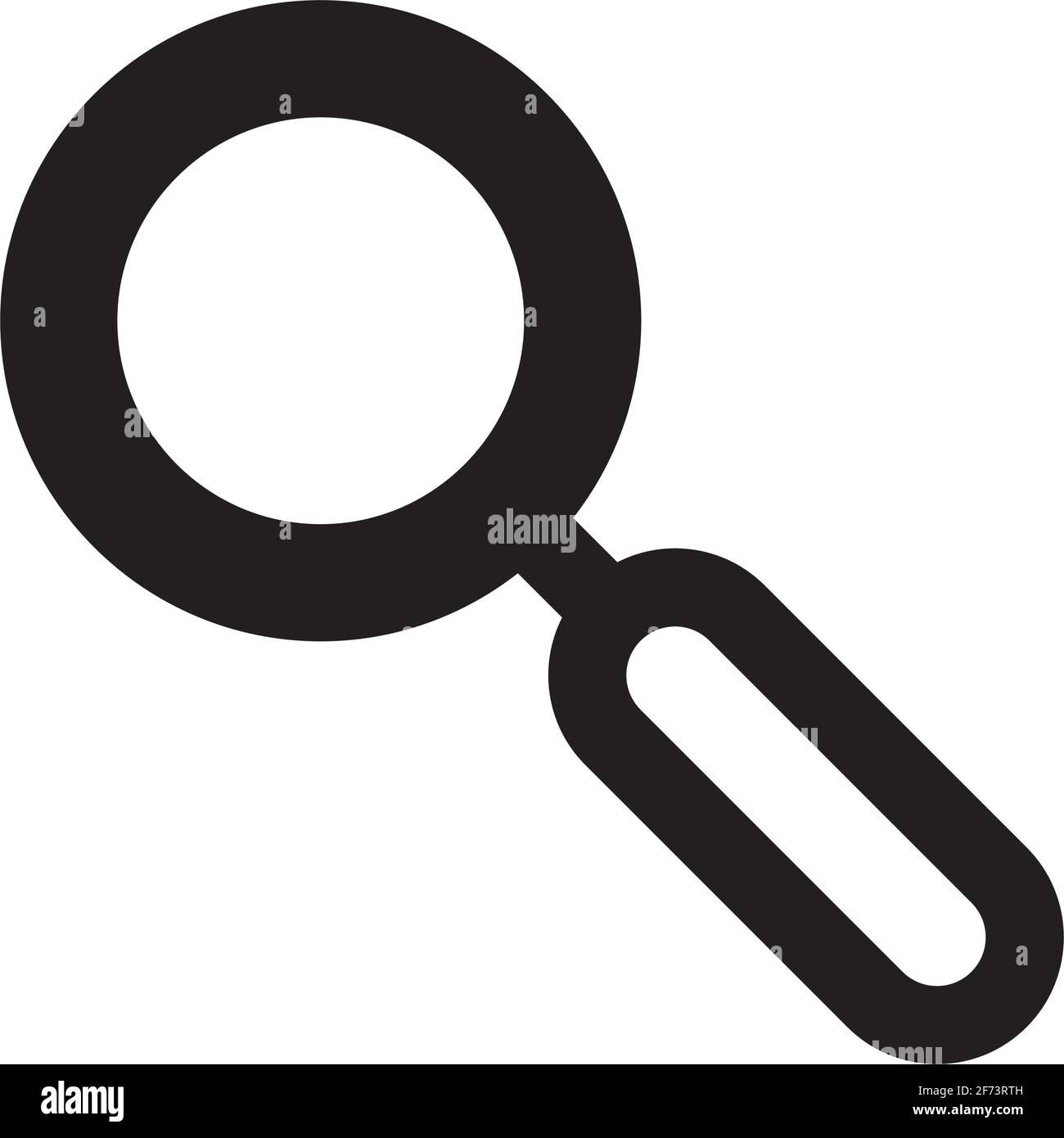 Magnifying glass icon vector search symbol for user interface in a flat ...